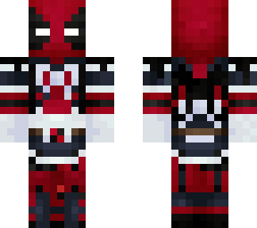 deadpool with maid outfit | Minecraft Skin