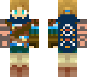 Link botw2 sheikah arm | Minecraft Skin
