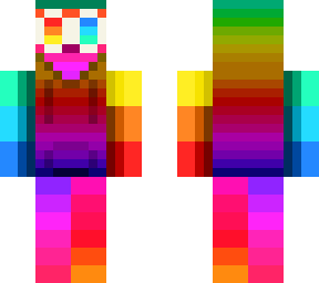 Rainbow degrade guy | Minecraft Skin
