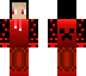 red gamer boy | Minecraft Skin