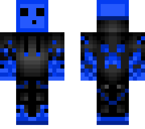 Cool Slime Gamer With Blue Fire Charge In His Hand | Minecraft Skin