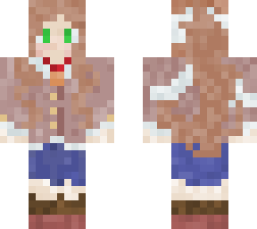 Just Monika. | Minecraft Skin