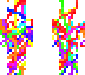 Rainbow Slash | Minecraft Skin