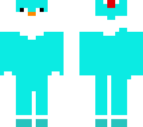 the diamond Chicken | Minecraft Skin