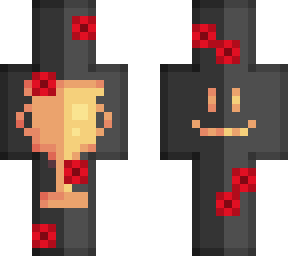 Black trophy pixel art | Minecraft Skin