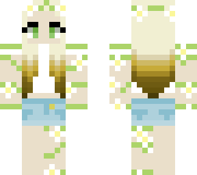 Flor Margarita Planta Chica Minecraft Skins