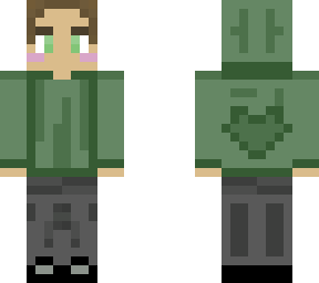 green hoodie | Minecraft Skin