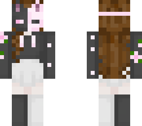 Pink Cat Mask | Minecraft Skin