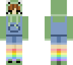 Pride frog hoodie (gender-neutral) | Minecraft Skin