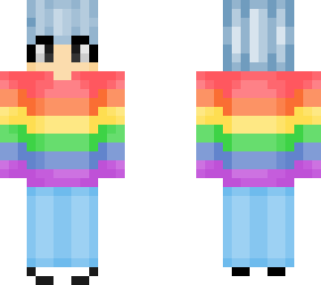 Rainbow sweater | Minecraft Skin