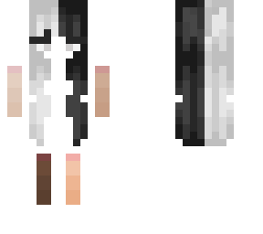 black hair blue shirt overalls realistic | Minecraft Skins