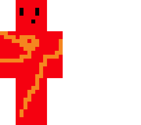 Thinking lava guy | Minecraft Skin