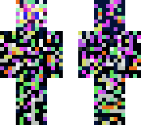 Vibrant color mix gamer | Minecraft Skin