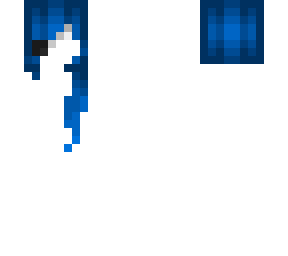 blue hair + eyepatch base (kaeya) | Minecraft Skin