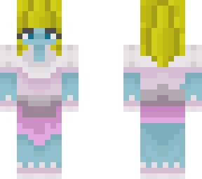 Blue Skin Yellow Hair | Minecraft Skin