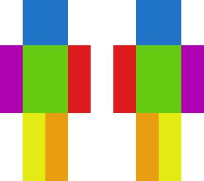 hudsons colorblock skin | Minecraft Skin