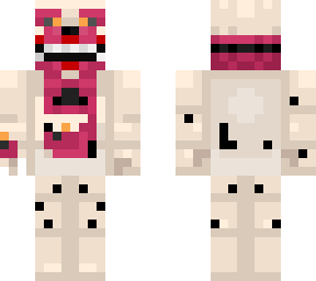 nightmare mangle with nightmare freddys withering | Minecraft Skin