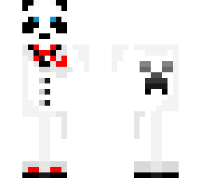Panda Wearing a White Suit | Minecraft Skin