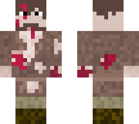 Wounded LCM Peasant | Minecraft Skin