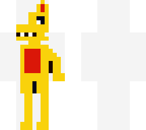8Bit GoldTime Foxy | Minecraft Skin