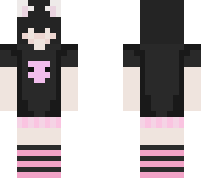 cat catboy boy skull shirt | Minecraft Skins