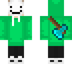 dream (with axe ) | Minecraft Skin