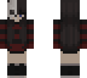 half skull mask | Minecraft Skin