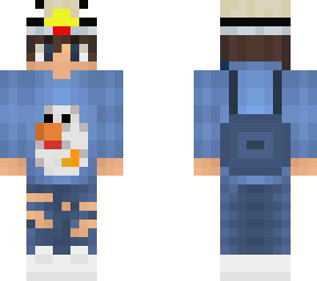 chicken in bucket hat | Minecraft Skin
