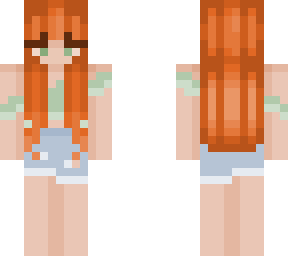 Ginger Hair girl slight edit | Minecraft Skin