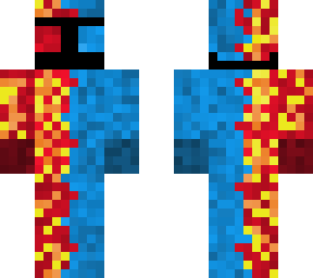 half fire half water | Minecraft Skins