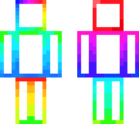 RGB White Skin | Minecraft Skin