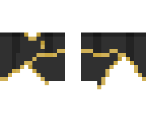 A black and gold robe base | Minecraft Skin