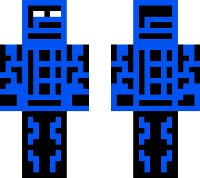 blue and black | Minecraft Skin
