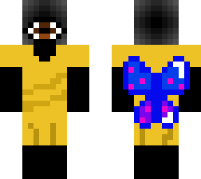Butterfly weirdcore shadow feminine nonbinary | Minecraft Skin