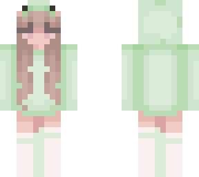Cute Frog Girl | Minecraft Skin
