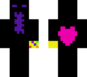 enderman with infinity gauntlet | Minecraft Skin