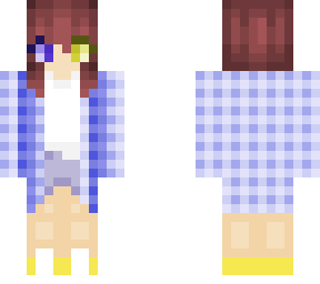 LPS 1264 inspired cute girl plaid | Minecraft Skin