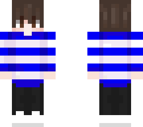 Blue striped shirt | Minecraft Skin