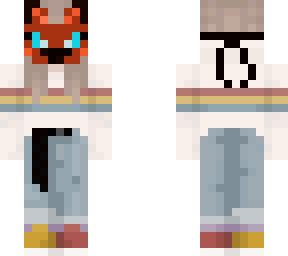 fox mask girl | Minecraft Skins