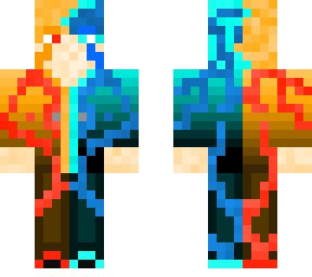 Half Water Half Fire | Minecraft Skin