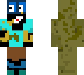 oop robber steve fell in mud | Minecraft Skin