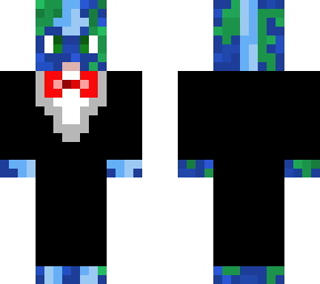 Planet Earth Avatar with a suit | Minecraft Skin