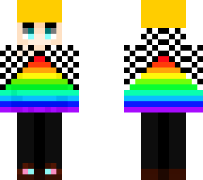 Blonde Boy Ally Flag | Minecraft Skin