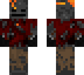 skeleton on fire | Minecraft Skins