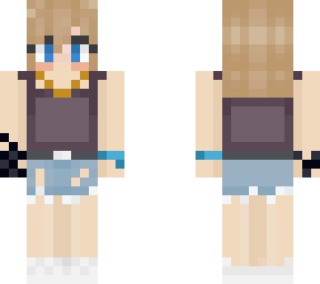 Girl in tank top skin | Minecraft Skin