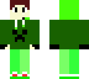 green gamer boy | Minecraft Skin