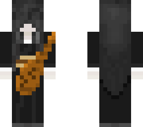 Nakime (Biwa Demon) eye covered | Minecraft Skin