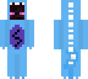 Enderman Dino onsie blue | Minecraft Skin