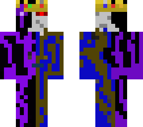 Half enderman | Minecraft Skin