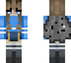 Blue moth girl | Minecraft Skin